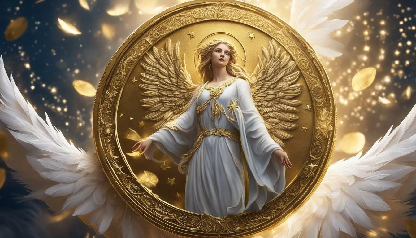 Discover The Beauty Of A Gold Coin With Angel On It