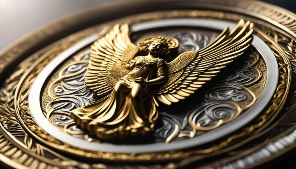 Discover The Beauty Of A Gold Coin With Angel On It