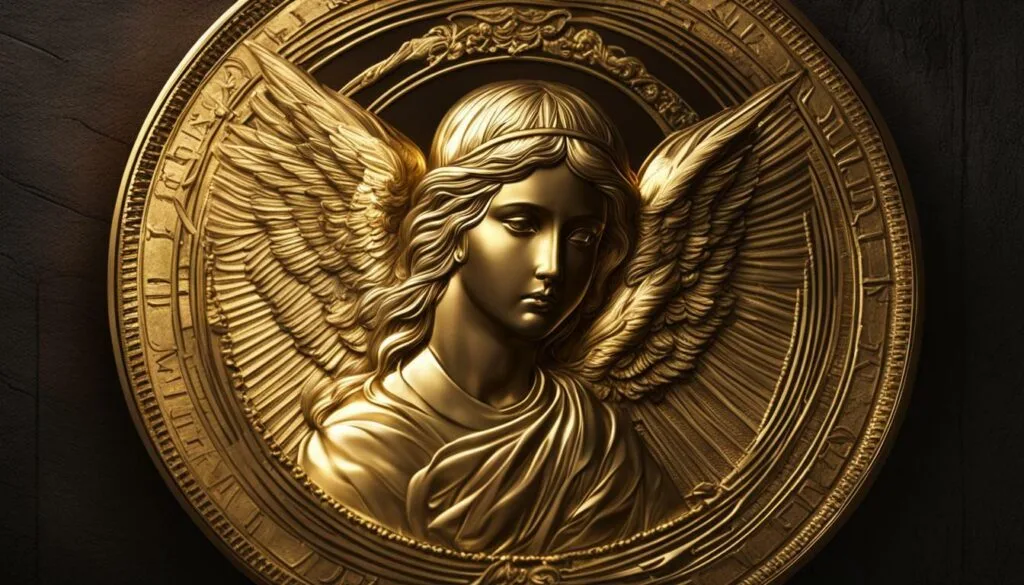 Discover The Beauty Of A Gold Coin With Angel On It
